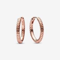 Pandora Rose Gold Small Charm Hoop Earrings – Mococo