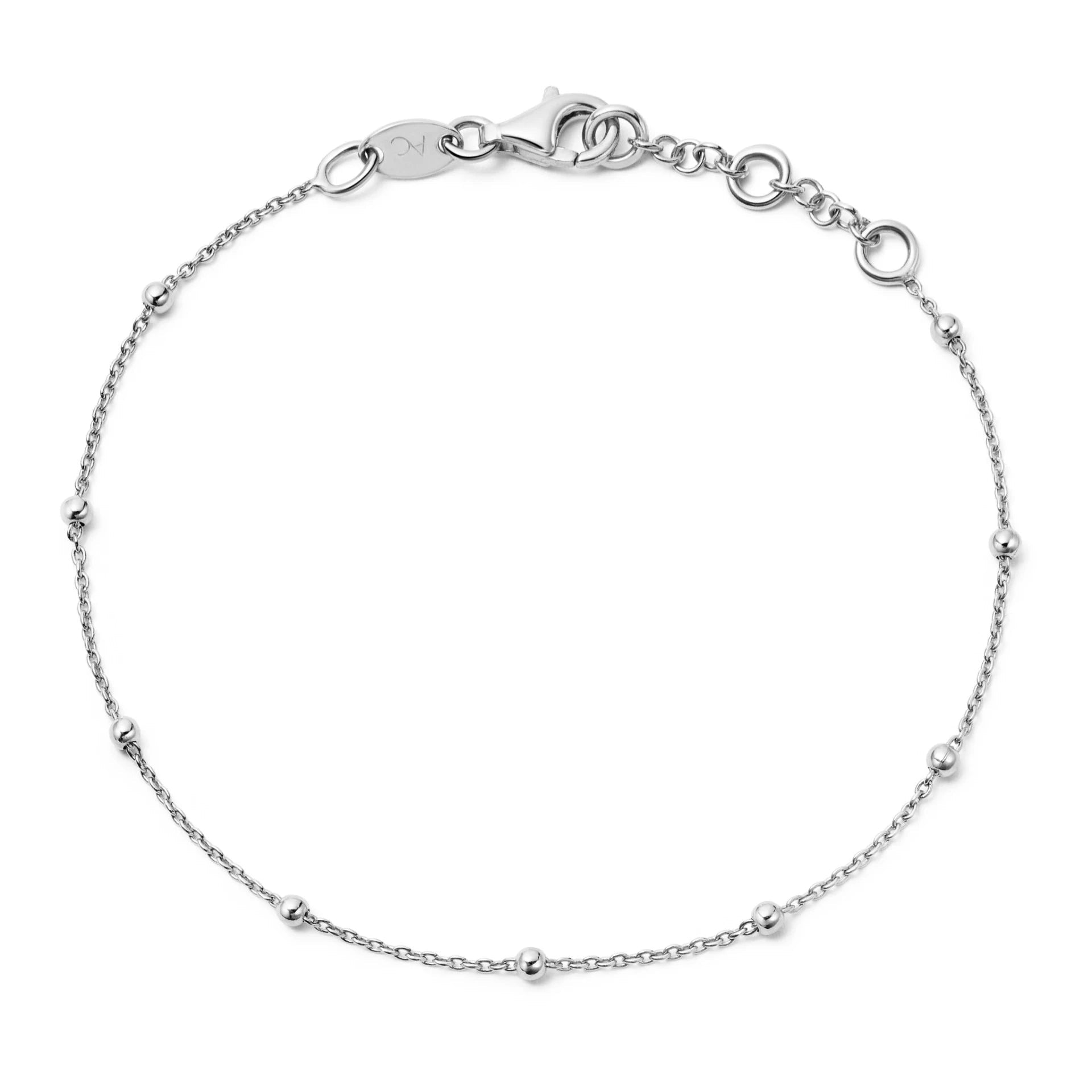 Astley Clarke Silver Aurora Bead-Detail Chain Bracelet – Mococo