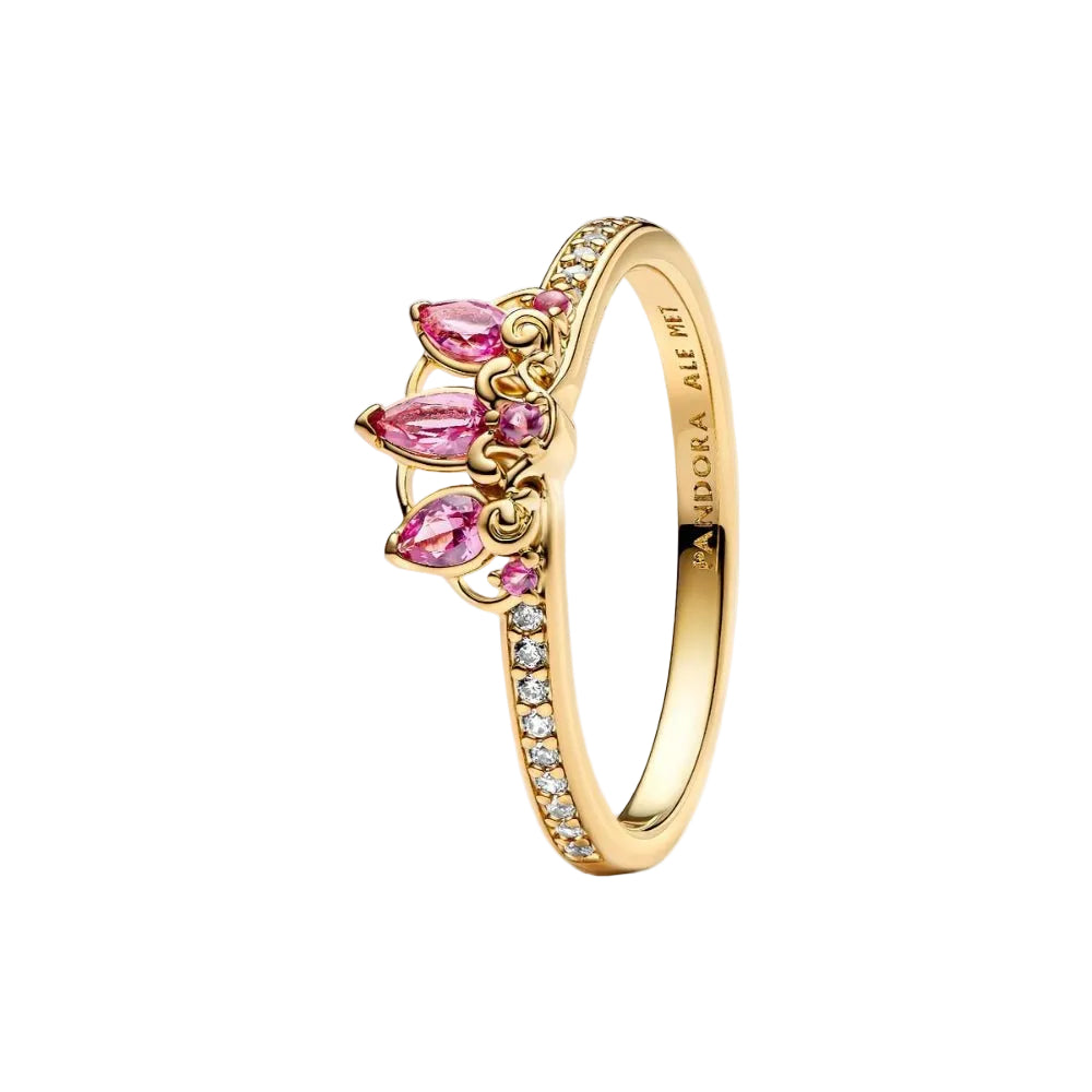 Pandora Gold Plated Disney Princess Rapunzel Tiara Ring – Mococo