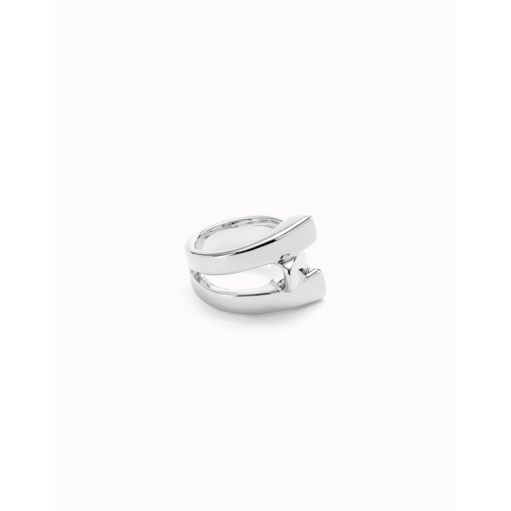 Unode50 Sterling Silver Cross Link Ring – Mococo
